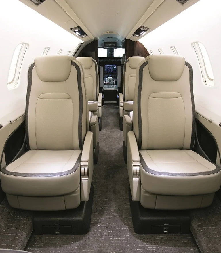 learjet inside