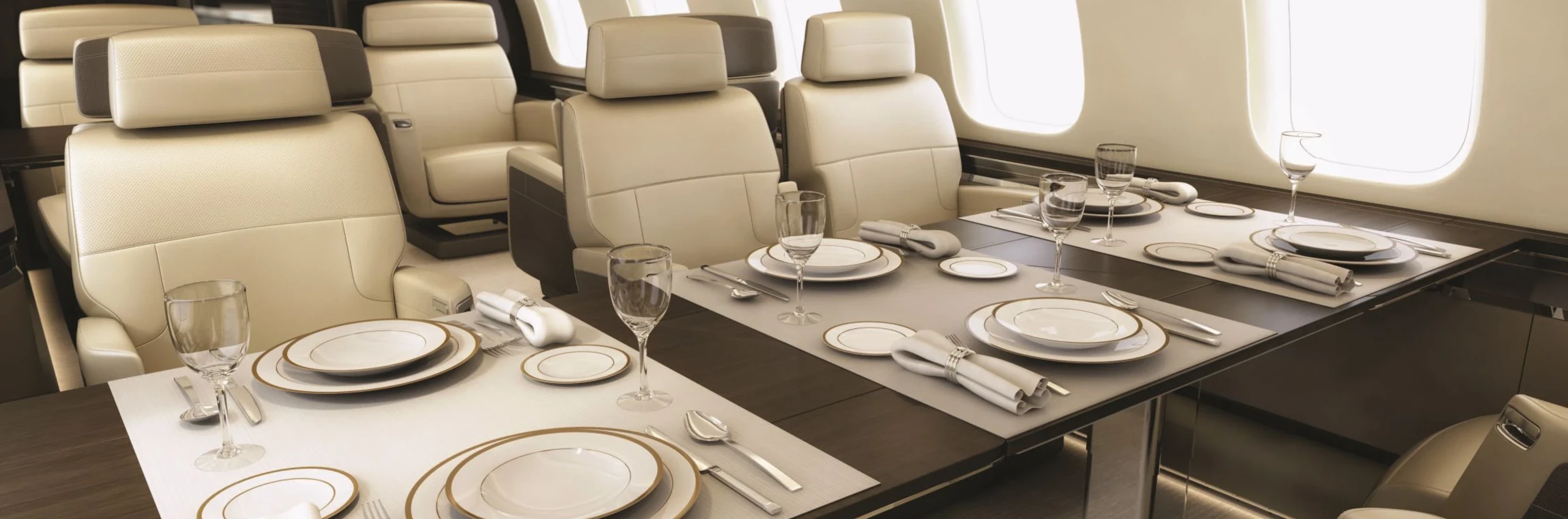 Dining in Bombardier’s Global 7500 business jet | Bombardier