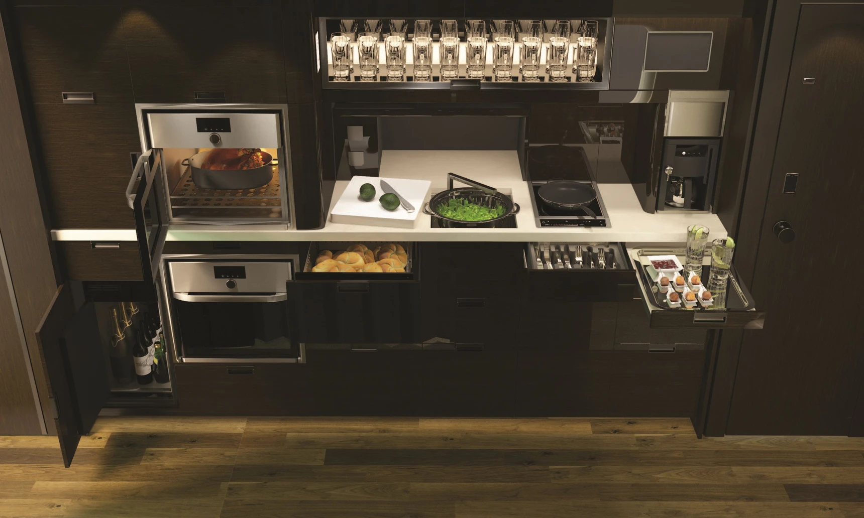 Dining in Bombardier’s Global 7500 business jet | Bombardier